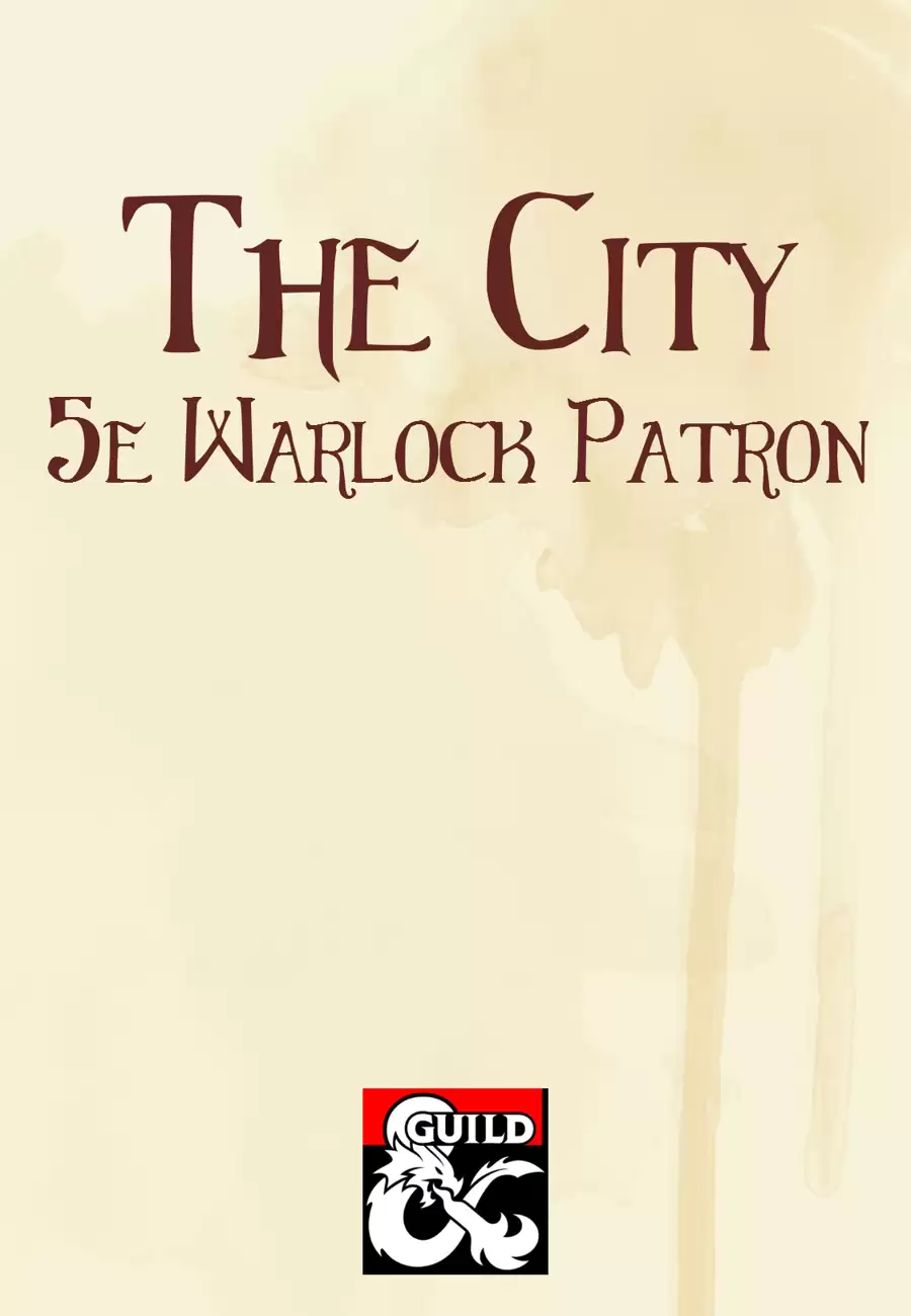 The City (5e Warlock Patron) - Dungeon Masters Guild | DriveThruRPG