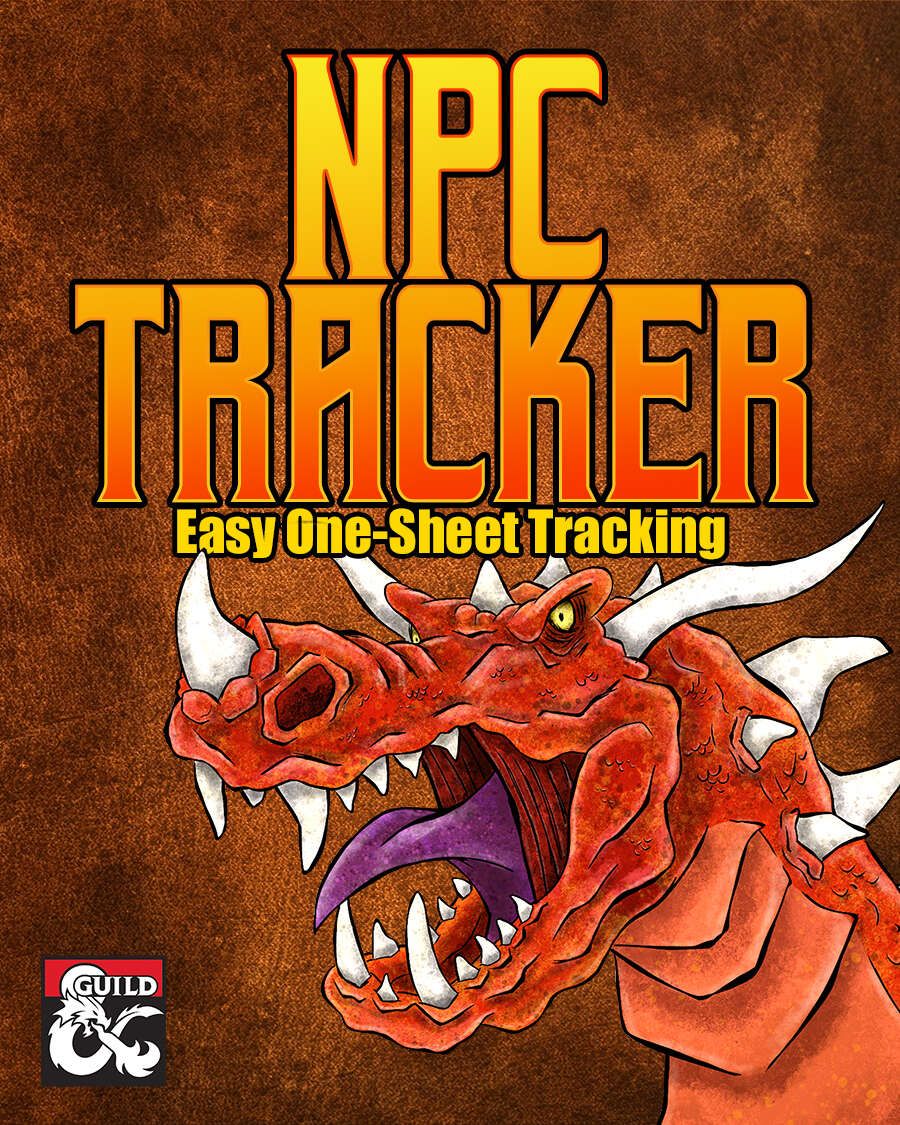NPC Tracker Sheets - Dungeon Masters Guild | DriveThruRPG