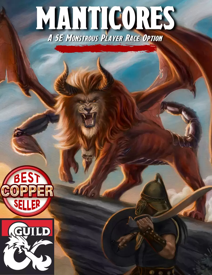 Manticores: A 5E Monstrous Player Race Option - Dungeon Masters Guild ...
