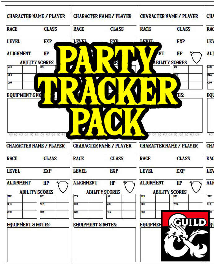 Party Tracker Pack - Dungeon Masters Guild | DriveThruRPG