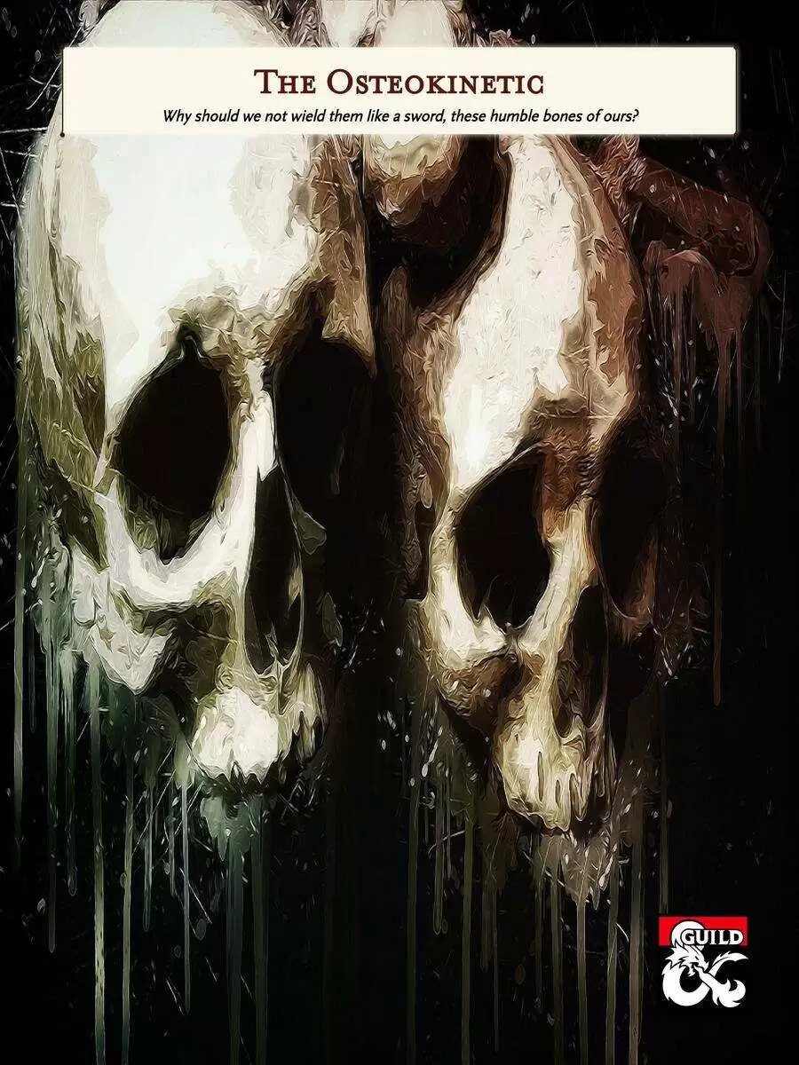 Fighter Subclass: The Osteokinetic - Dungeon Masters Guild | DriveThruRPG