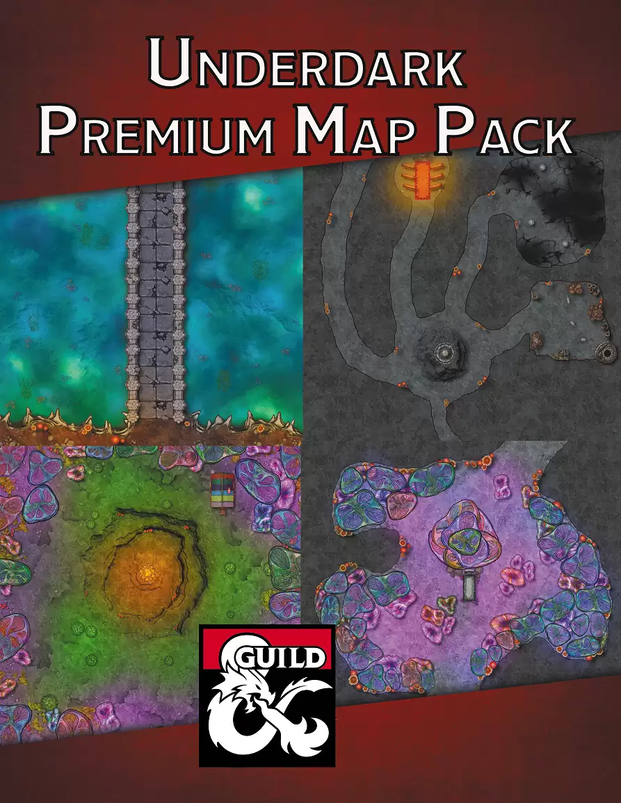 Underdark Premium Map Pack - Dungeon Masters Guild | DriveThruRPG