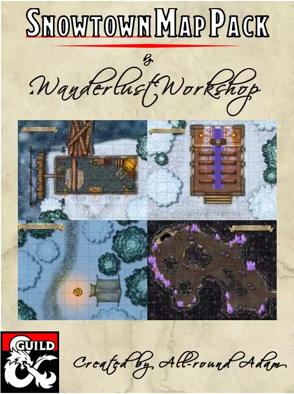Snowtown Map Pack - Dungeon Masters Guild | DriveThruRPG