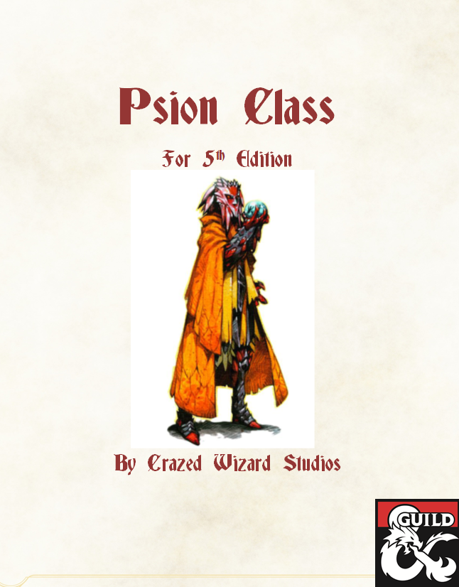 Psion Class - Dungeon Masters Guild | DriveThruRPG