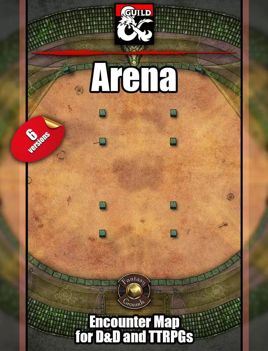 Arena w/Fantasy Grounds support - TTRPG Map - Dungeon Masters Guild ...