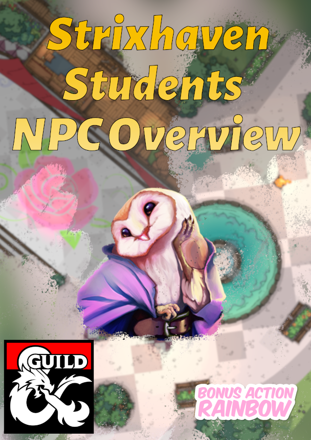 Strixhaven Student NPC Overview - Dungeon Masters Guild | DriveThruRPG