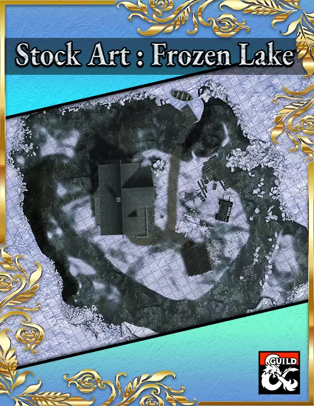 Battle Map Stock Art: Frozen Lake - Dungeon Masters Guild | DriveThruRPG