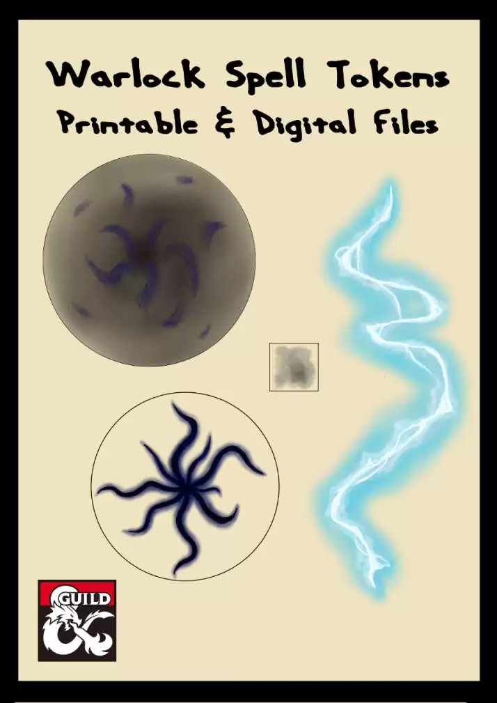 Warlock Spell Effect Tokens - Dungeon Masters Guild | DriveThruRPG