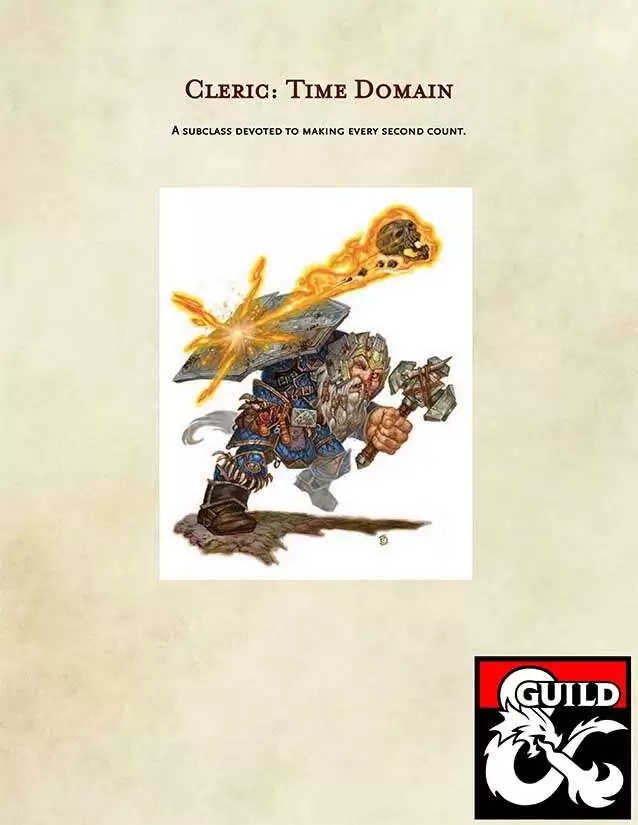 Cleric Subclass: Time Domain - Dungeon Masters Guild | DriveThruRPG