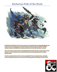 Barbarian-Path of the Green - Dungeon Masters Guild | DriveThruRPG