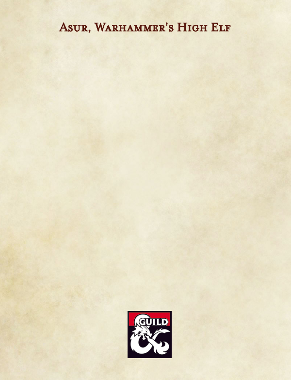 Asur, Warhammer's High Elf - Dungeon Masters Guild | DriveThruRPG
