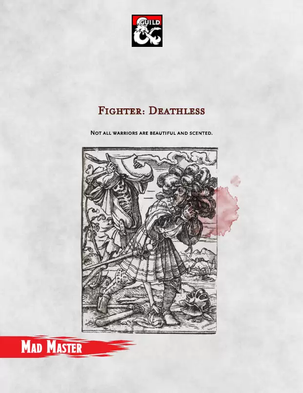 Fighter: Deathless - Dungeon Masters Guild | DriveThruRPG