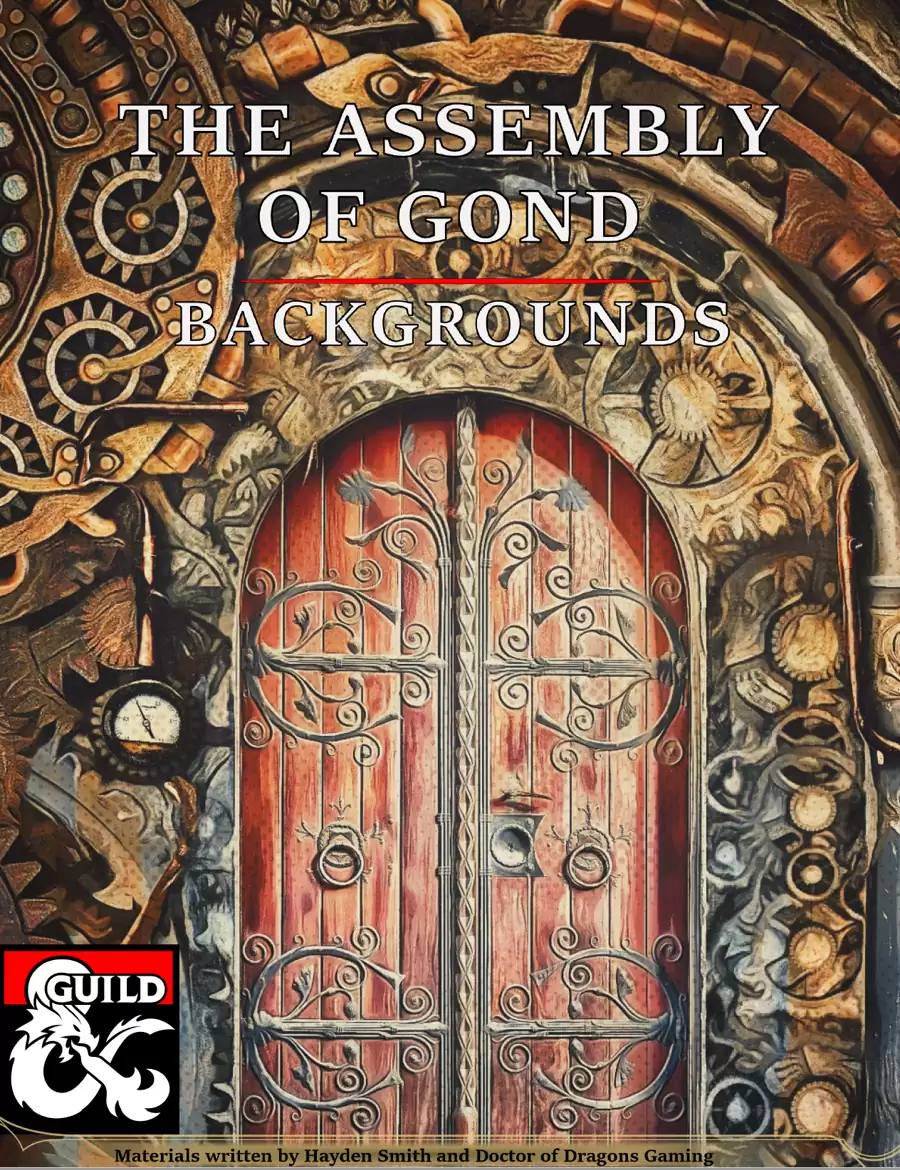 The Assembly of Gond: Backgrounds - Dungeon Masters Guild | DriveThruRPG