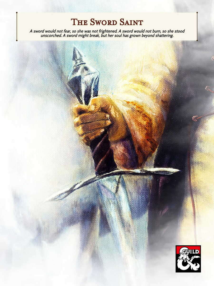 Fighter Subclass: The Sword Saint - Dungeon Masters Guild | DriveThruRPG