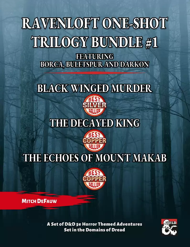 Ravenloft One-Shot Trilogy Bundle #1- Borca, Bluetspur, & Darkon ...