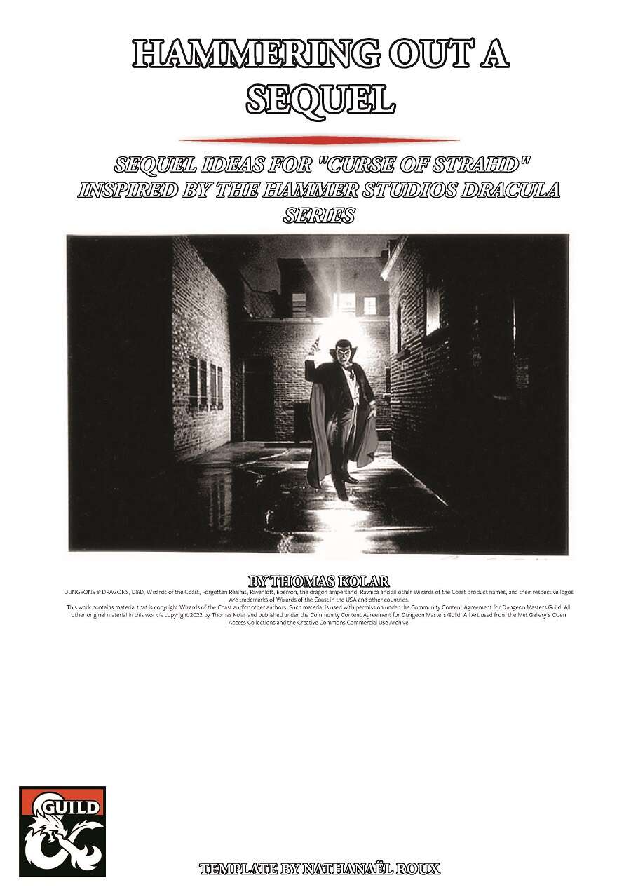 Hammering Out a Sequel - Dungeon Masters Guild | DriveThruRPG