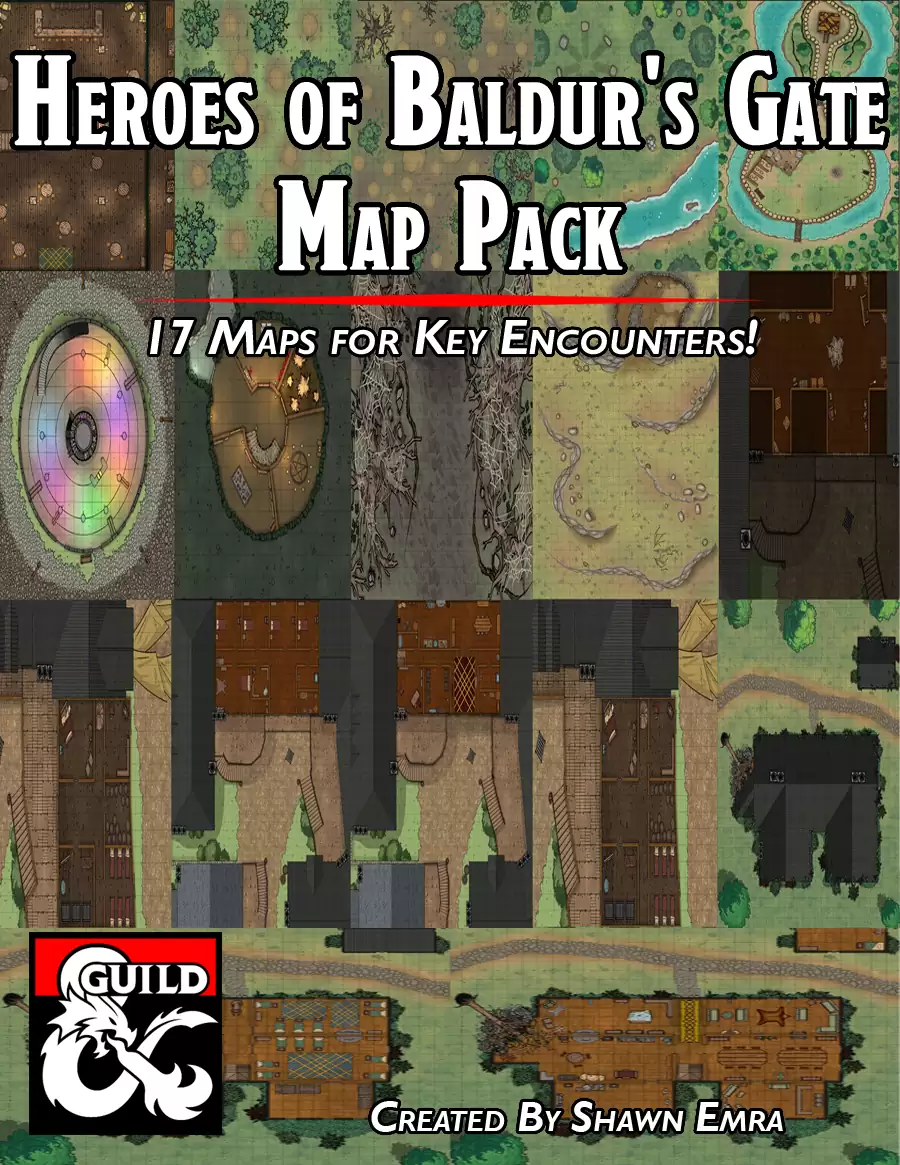 Heroes of Baldur's Gate Map Pack - Dungeon Masters Guild | DriveThruRPG