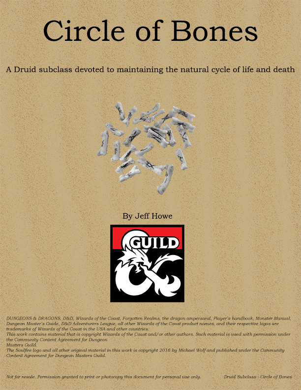 Circle of Bones - Dungeon Masters Guild | DriveThruRPG