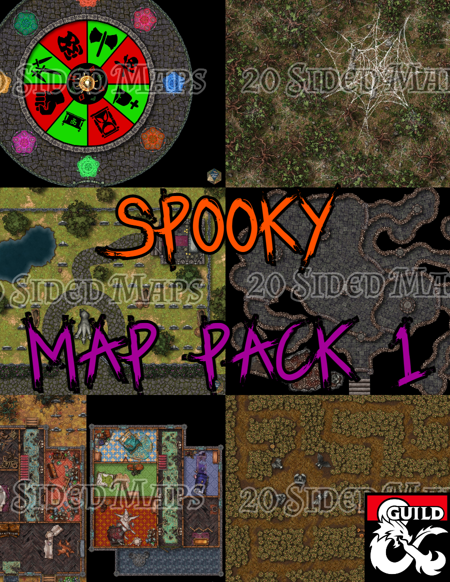 Spooky Map Pack 1 - Dungeon Masters Guild | DriveThruRPG