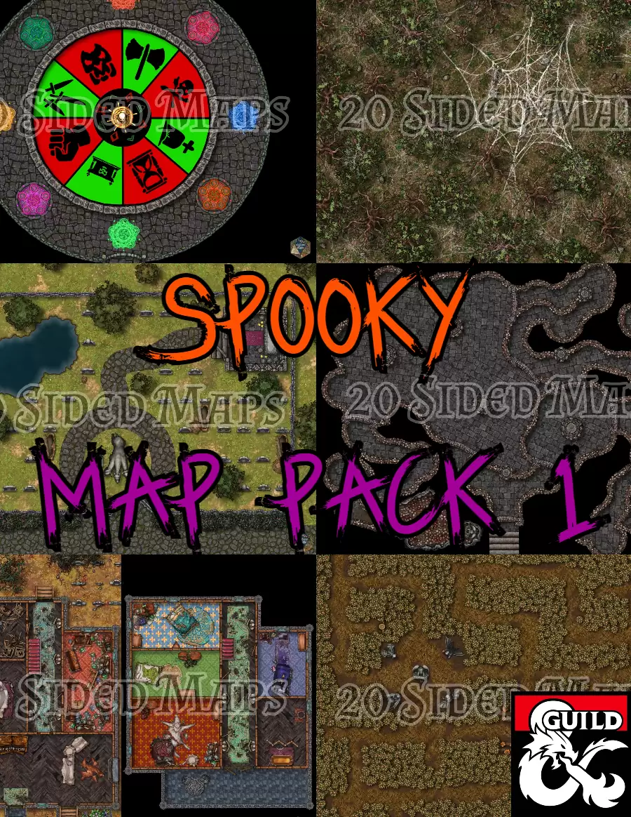 Spooky Map Pack 1 - Dungeon Masters Guild | DriveThruRPG