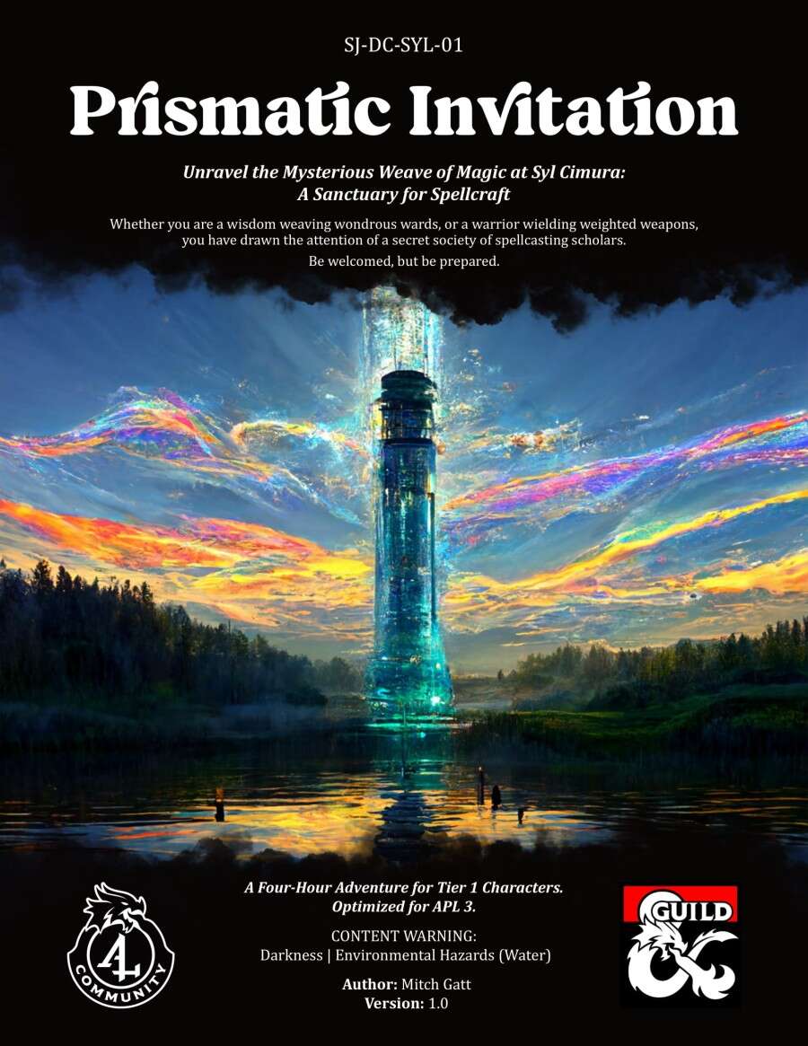 SJ-DC-SYL-01 Prismatic Invitation - Dungeon Masters Guild | DriveThruRPG