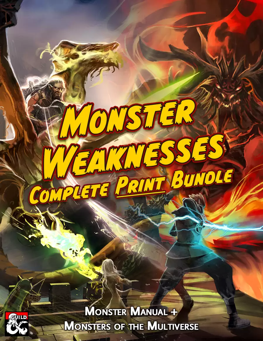 Monster Weaknesses (Softcover Print) [BUNDLE] - Dungeon Masters Guild ...