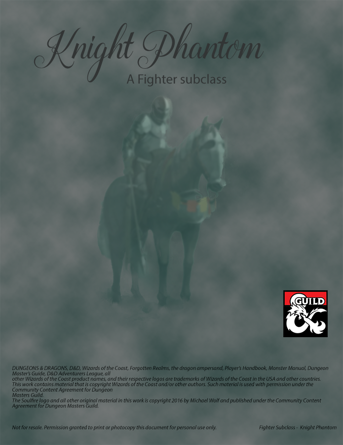 Knight Phantom - Dungeon Masters Guild | DriveThruRPG
