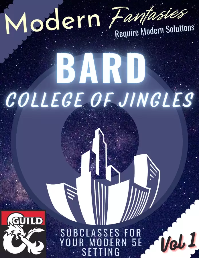 MODERN SUBCLASSES Vol 1: Bard - Dungeon Masters Guild | DriveThruRPG