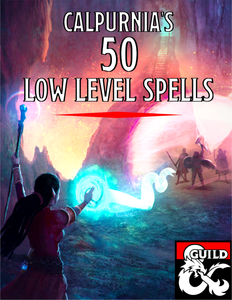 Calpurnia's 50 Low Level Spells - Dungeon Masters Guild | DriveThruRPG