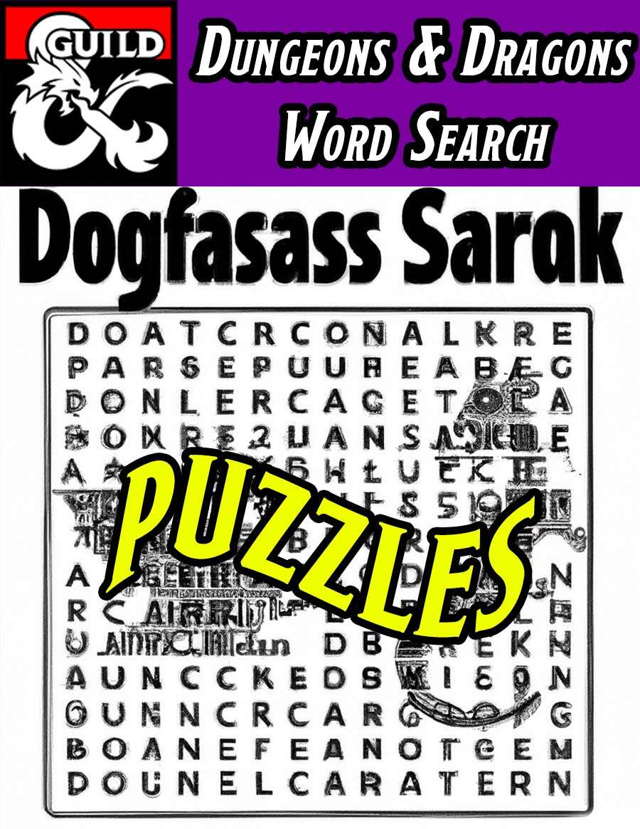 Dungeons & Dragons Word Search - Dungeon Masters Guild | DriveThruRPG