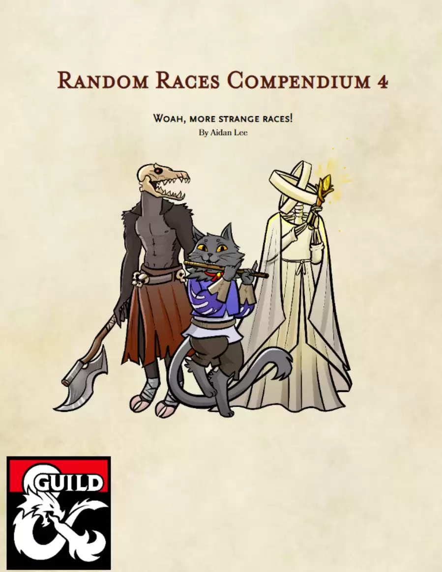 Random Races Compendium 4 - Dungeon Masters Guild | DriveThruRPG
