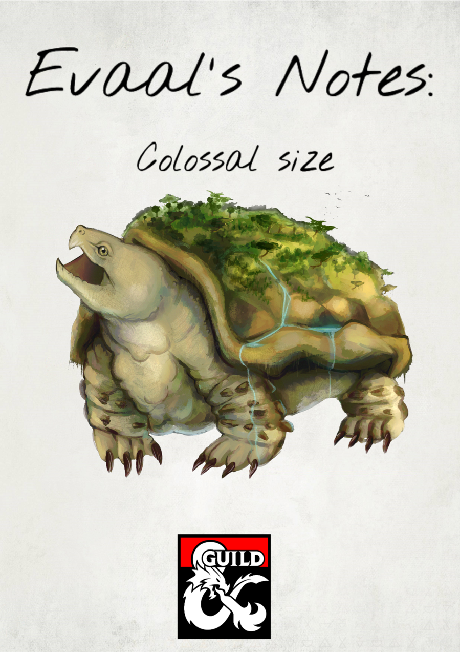 Evaal's Notes: Colossal Size Category - Dungeon Masters Guild ...