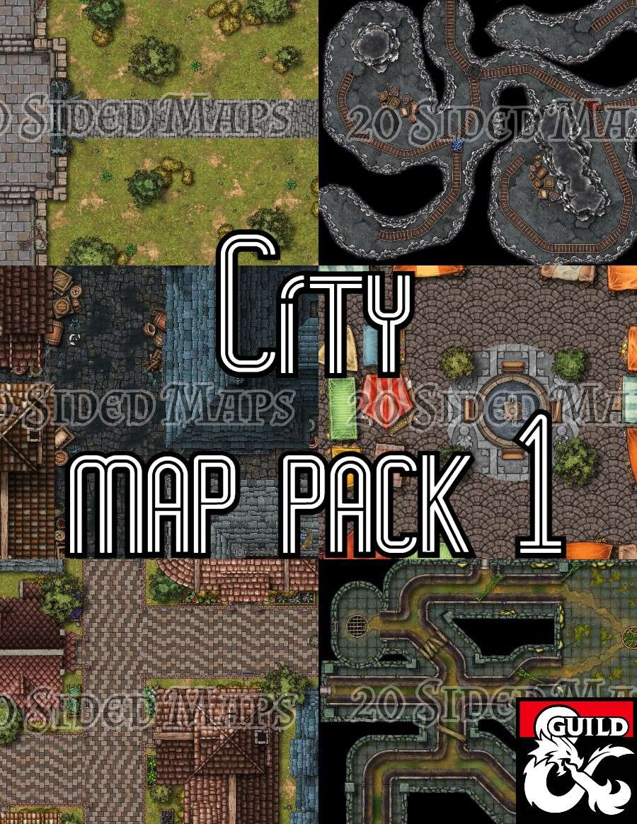 City Map Pack 1 - Dungeon Masters Guild | DriveThruRPG