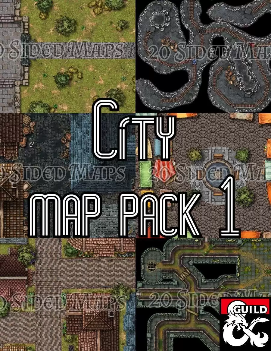 City Map Pack 1 - Dungeon Masters Guild | DriveThruRPG