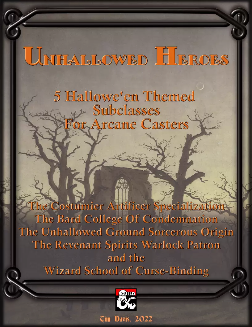 UnHallowed Heroes - Dungeon Masters Guild | DriveThruRPG