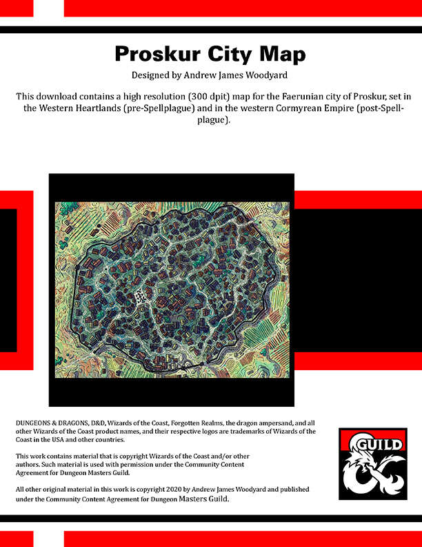 Proskur City Map - Dungeon Masters Guild | DriveThruRPG