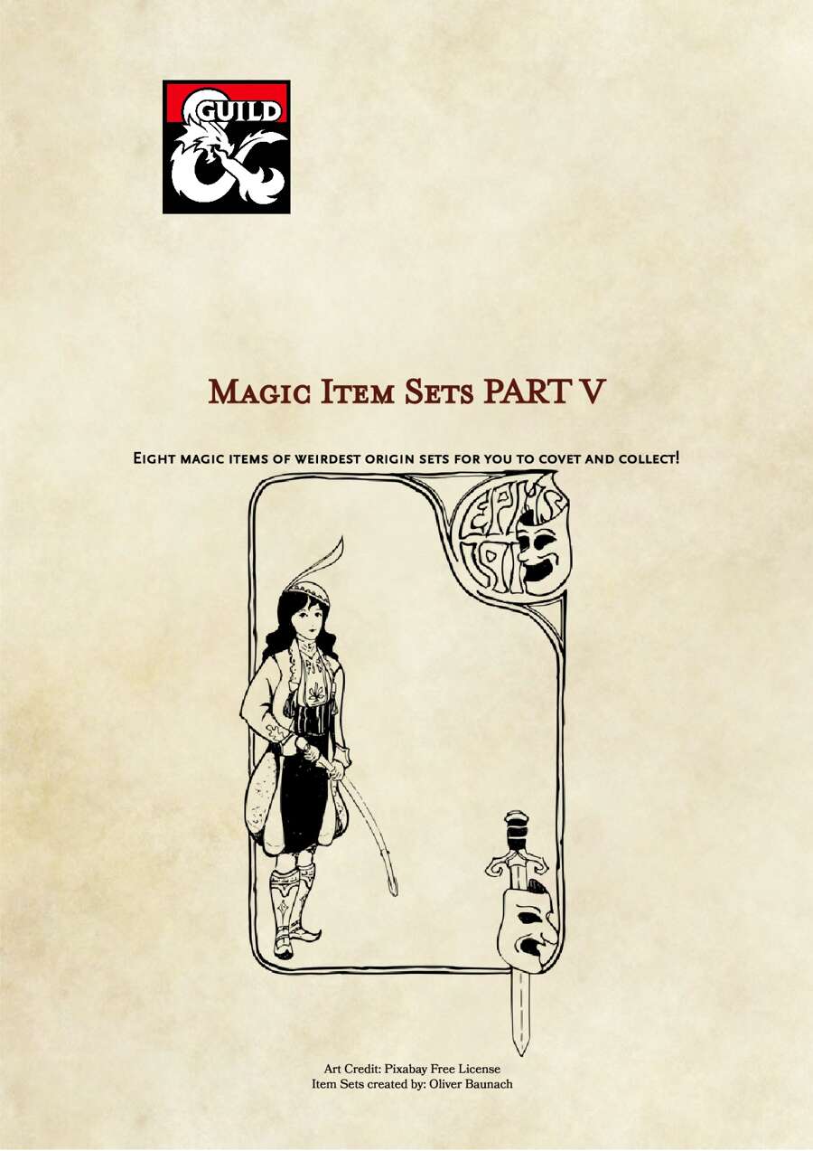 8 Unique Magic Item Sets for your DnD5e Experience PART V - Dungeon ...