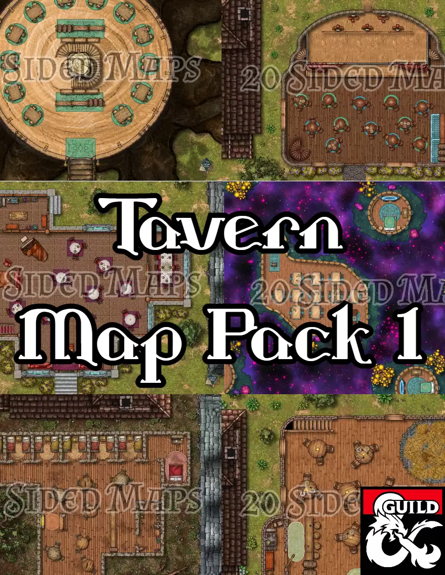 Tavern Map Pack 1 - Dungeon Masters Guild | DriveThruRPG