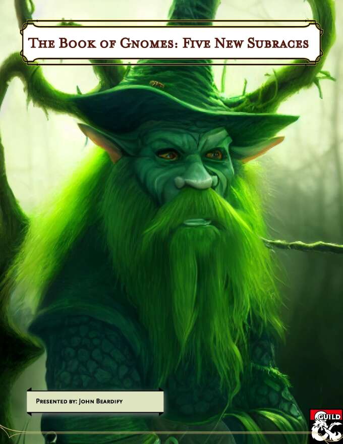 The Book of Gnomes: Five New Gnome Subraces - Dungeon Masters Guild ...