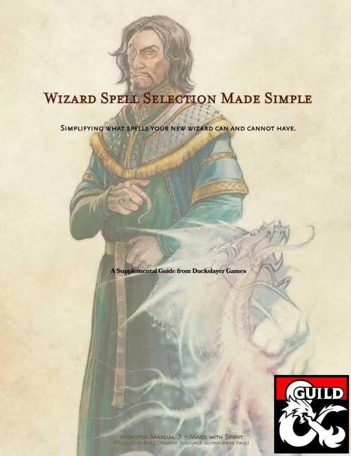 Wizard Spell Selection made Simple - Dungeon Masters Guild | DriveThruRPG