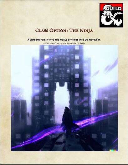 Class Option: Ninja - Dungeon Masters Guild | DriveThruRPG