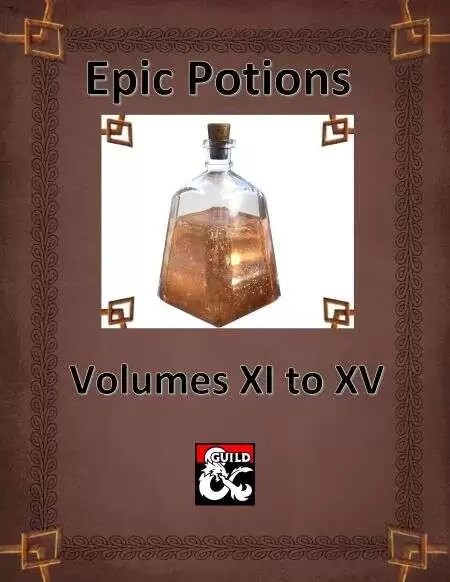 Epic Potions Volume XI to XV [BUNDLE] - Dungeon Masters Guild | DriveThruRPG
