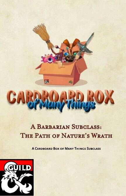 Path of Nature’s Wrath Barbarian Subclass - Dungeon Masters Guild ...