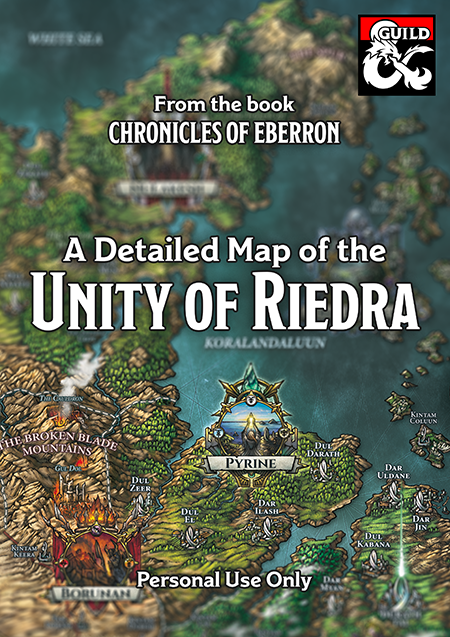 Map of the Unity of Riedra - Chronicles of Eberron - Dungeon Masters ...