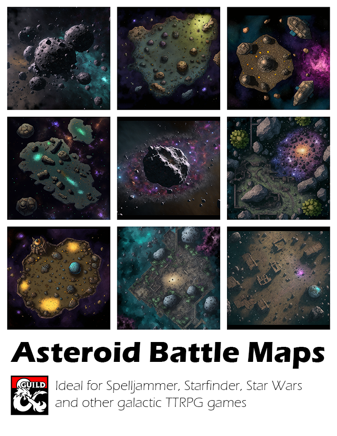 Asteroid Battle Maps - Dungeon Masters Guild | DriveThruRPG