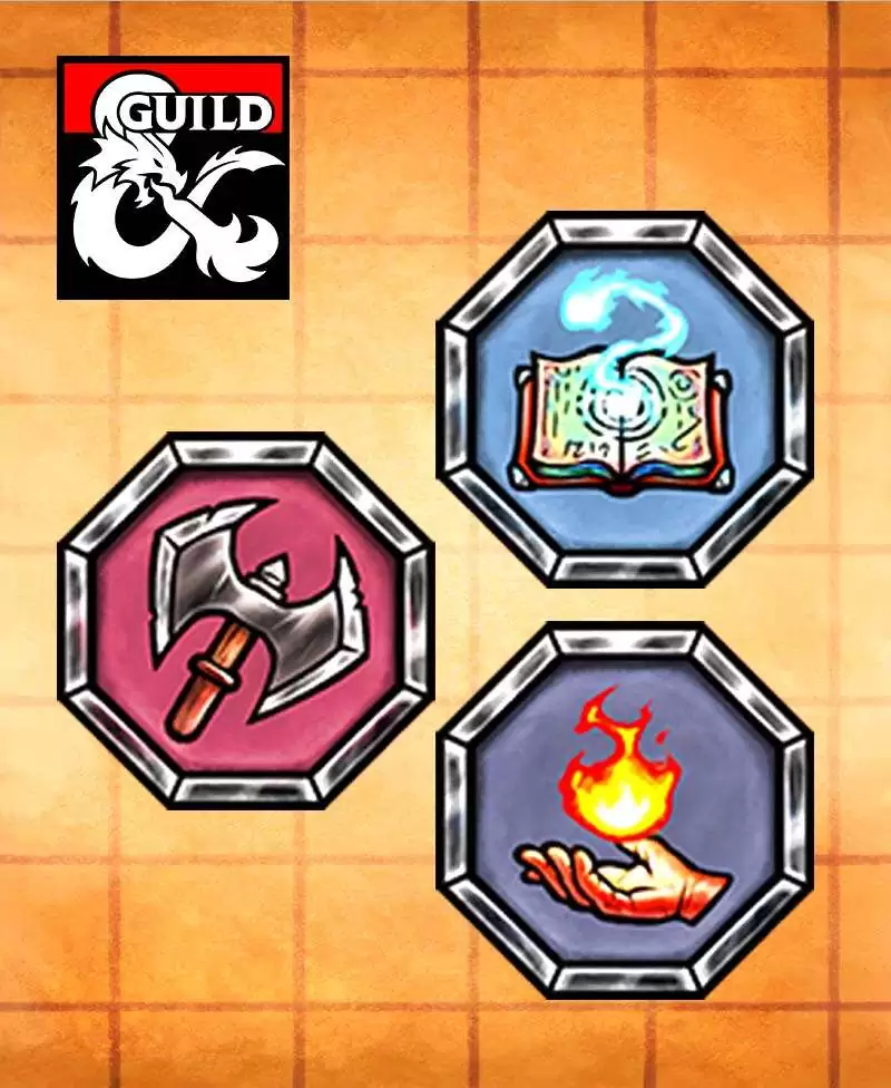Illustrated tokens - Heroes and monsters starter set - Dungeon Masters ...
