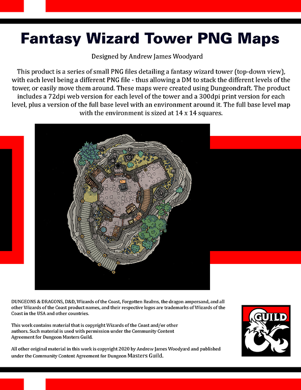 Fantasy Wizards Tower - Dungeon Masters Guild | DriveThruRPG