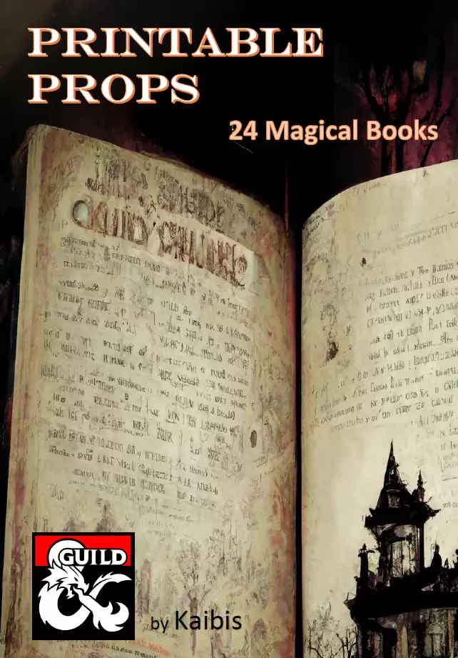 Printable Props - 24 Magical Books - Dungeon Masters Guild | DriveThruRPG