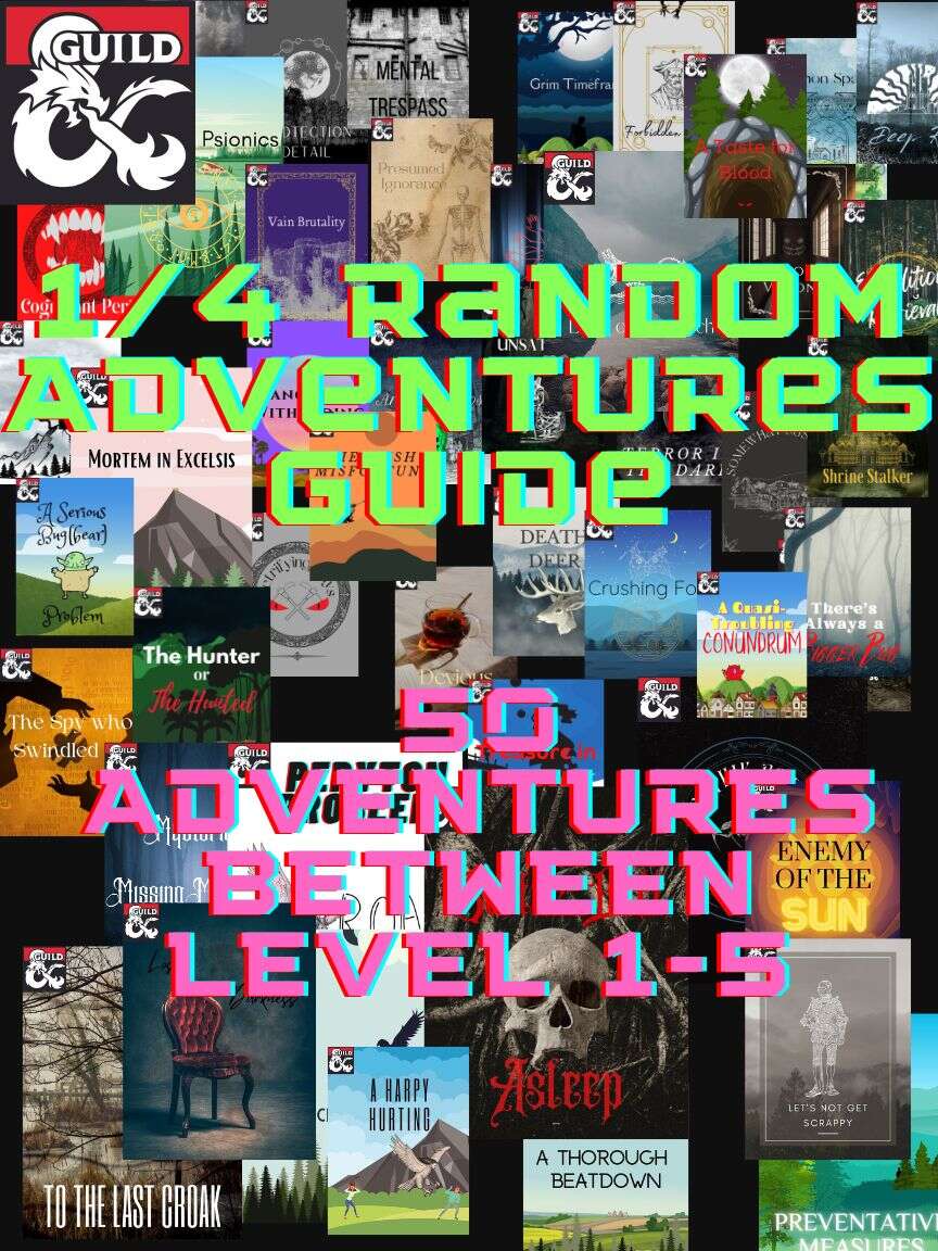Random Adventures Guide 1/4 - Dungeon Masters Guild | DriveThruRPG