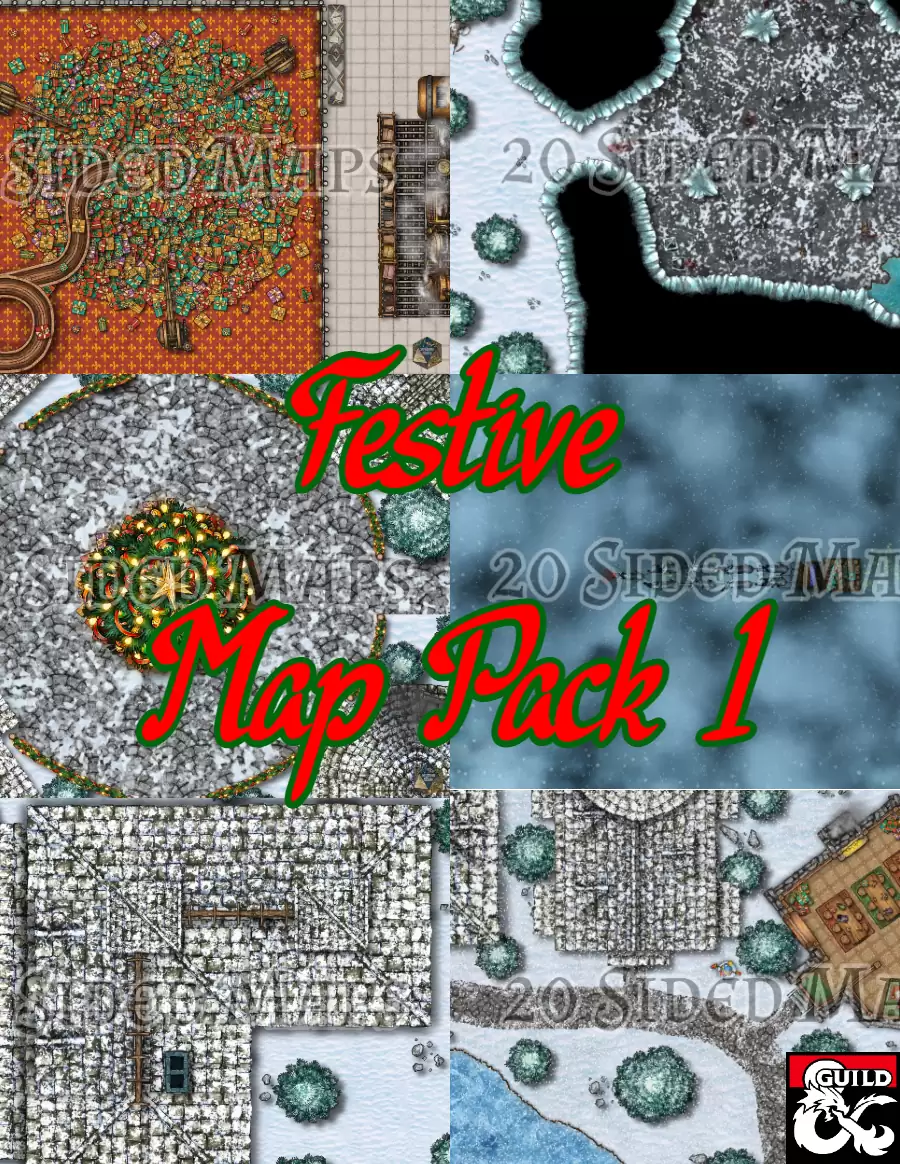 Festive Map Pack 1 - Dungeon Masters Guild | DriveThruRPG